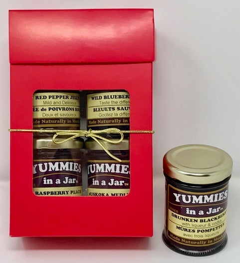 Gift Box with 4 Mini Jars – Yummies in a Jar