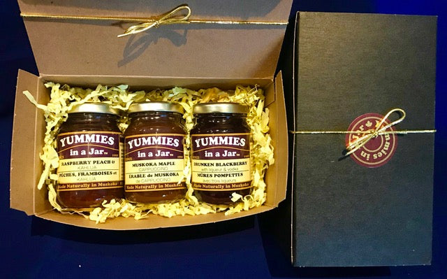 Gift Box with 3 Small Jars – Yummies in a Jar