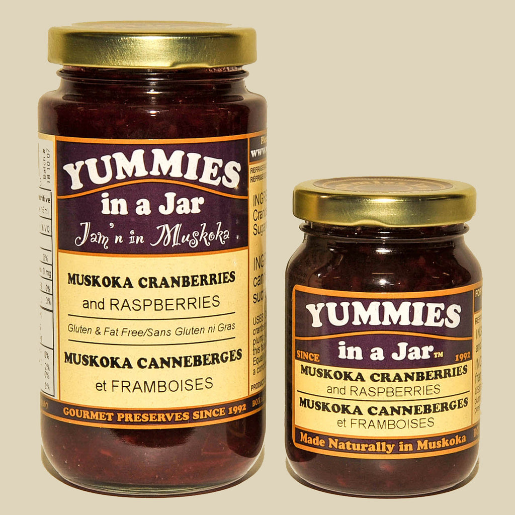 Muskoka Cranberries & Raspberries - Jam or Sauce – Yummies in a Jar